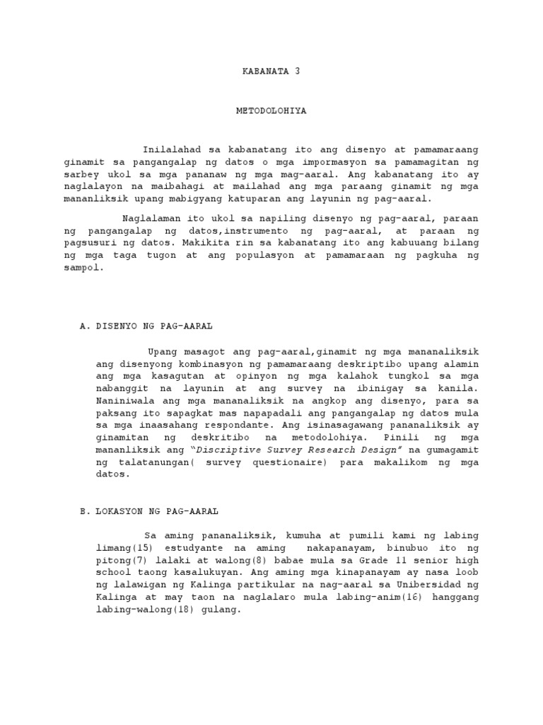 Kabanata 3 Group 8 | PDF