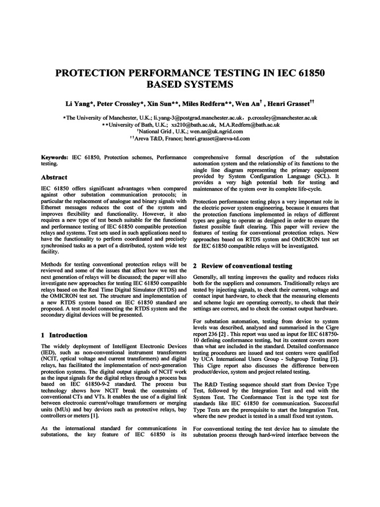 IEC 61850 Relay Testing Approaches | PDF | Electrical Substation | Relay