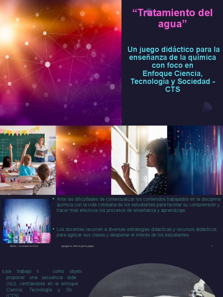 Tratamiento Del Agua Con Foco en Enfoque Cts | PDF | Método de enseñanza | Cognición