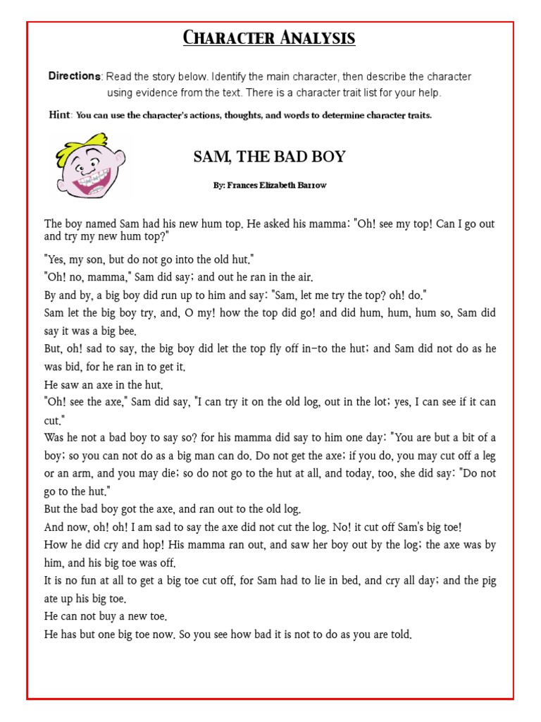 Character Analysis | PDF