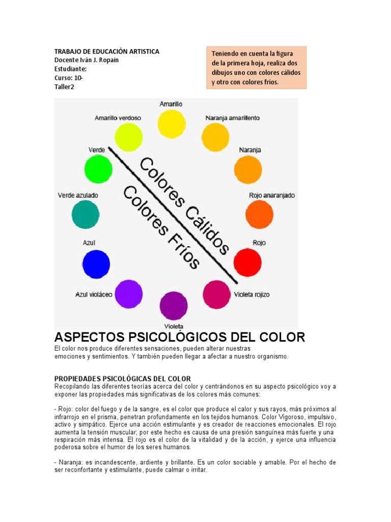 Efectos Psicológicos del Color | PDF | Color | Las emociones