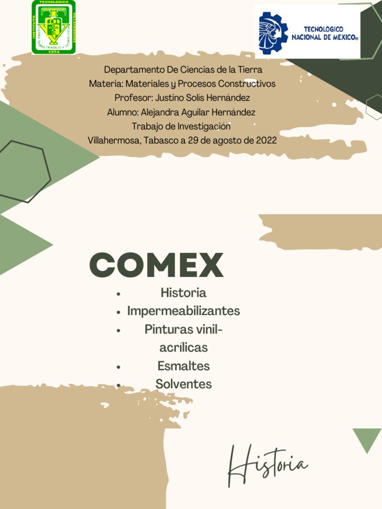 COMEX | PDF | Pintar | Materiales