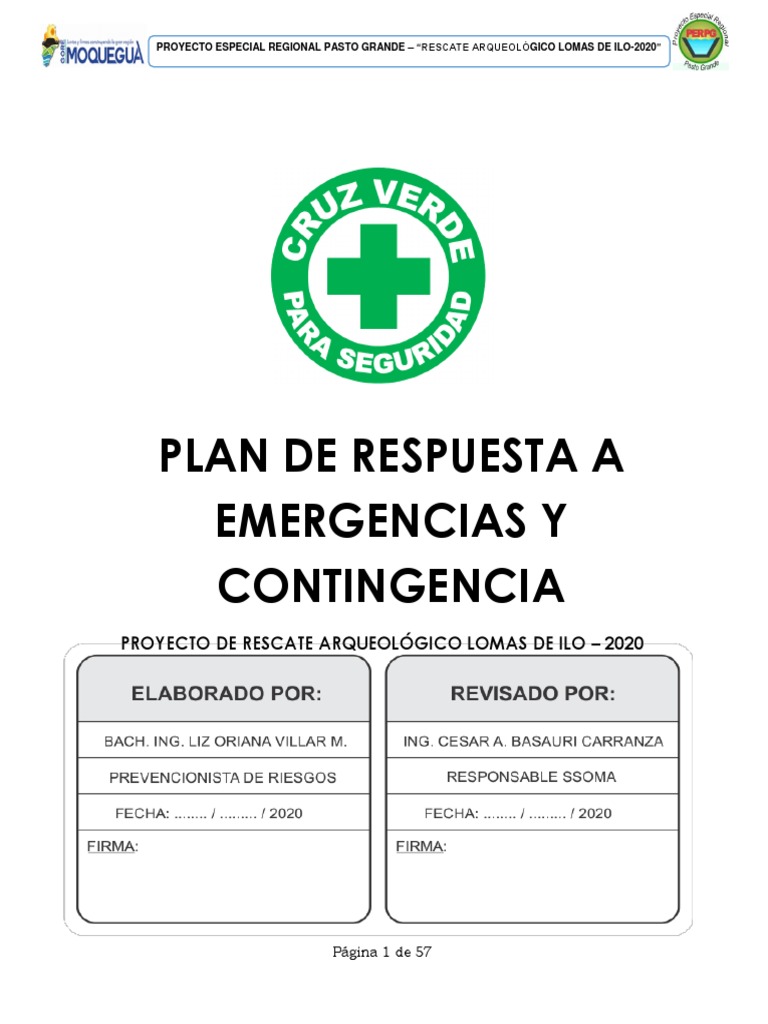 Plan de Emergencia - Presentación | PDF | Defensa Civil | Riesgo