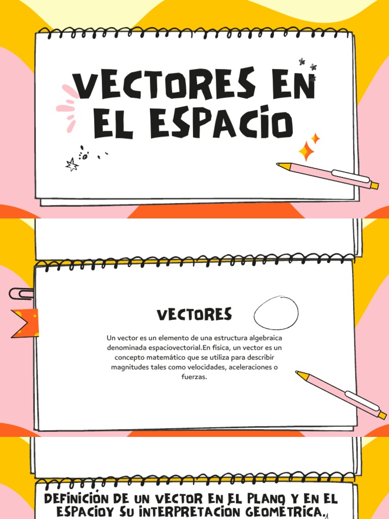 Unidad 1 Vectores en El Espacio | PDF | Vector Euclidiano | Geometria plana)