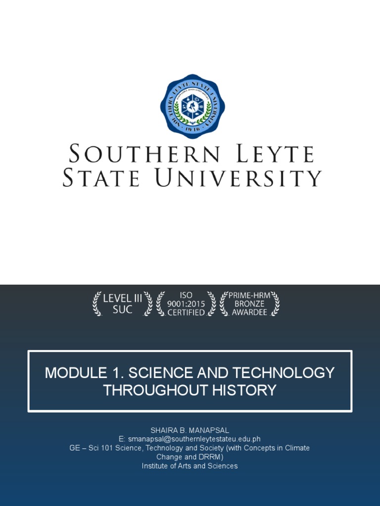 History of Science and Technology | PDF | Science | Philippines