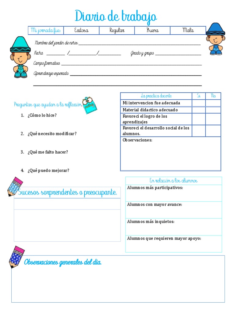 Diario de Trabajo Educativo | PDF | Relaciones personales, crianza y ...