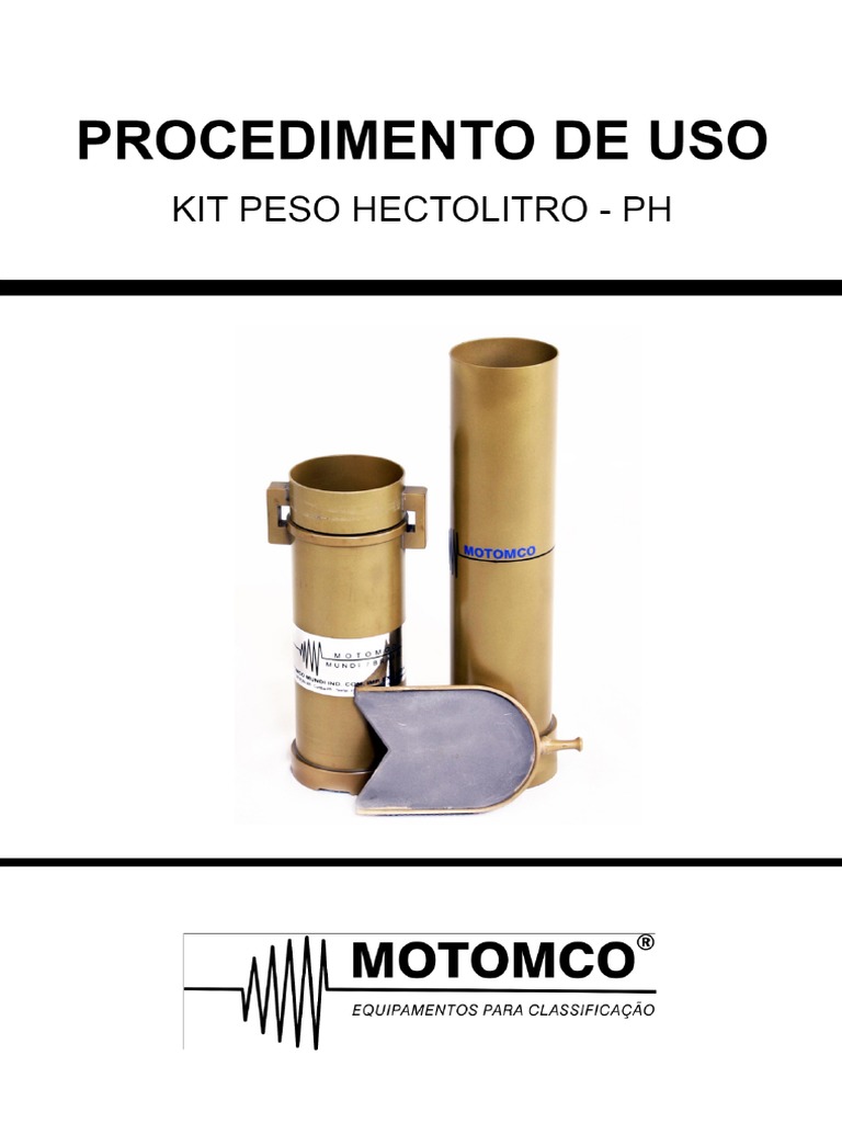 PROCEDIMENTO DE USO KIT PESO HECTOLITRO - PH - PDF Download Grátis | PDF