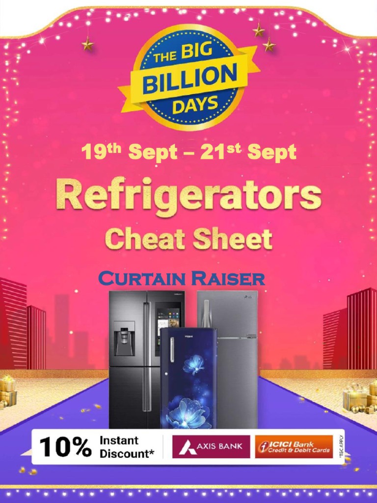 Refrigerator Cheat Sheet Curtain Raiser BBD'22 | PDF | Refrigerator | Home Appliance