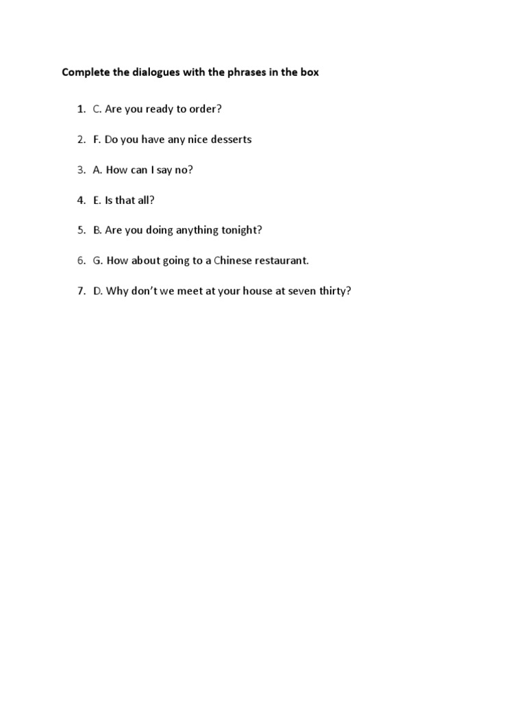 Dialogue Practice for ESL Learners | PDF