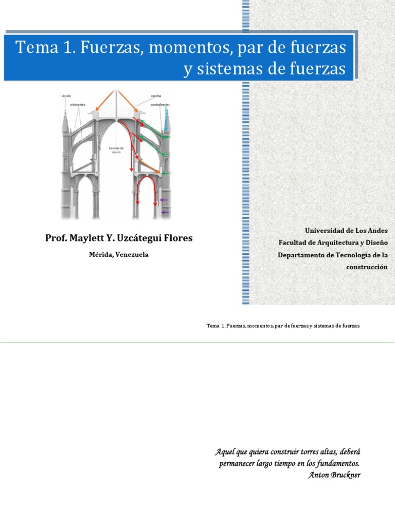Tema 1 - Momento y Pares de Fuerza | PDF | Fuerza | Esfuerzo de torsión
