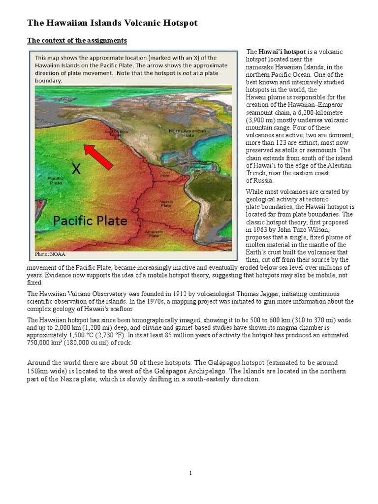 Hawaiian Islands Volcanic Hotspot Overview | PDF | Plate Tectonics ...