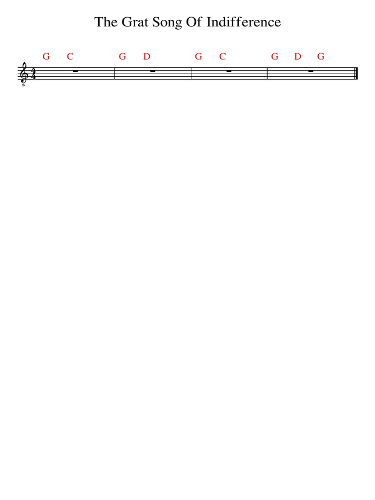 7) The Grat Song of Indifference | PDF