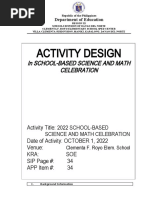 Science Month Celebration Culmination | PDF | Science | Learning