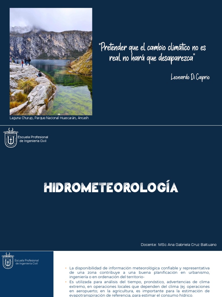 UI - 03 - Hidrometeorología 2022I | PDF | Muestreo (Estadísticas) | Meteorología
