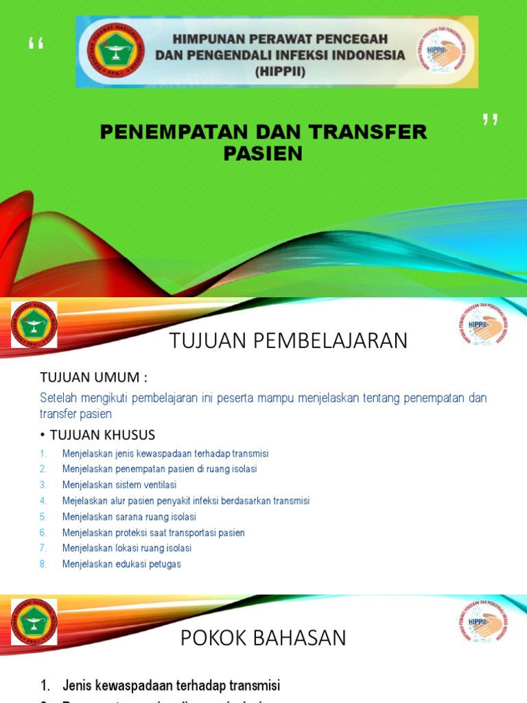 Penempatan Dan Transfer Pasien | PDF