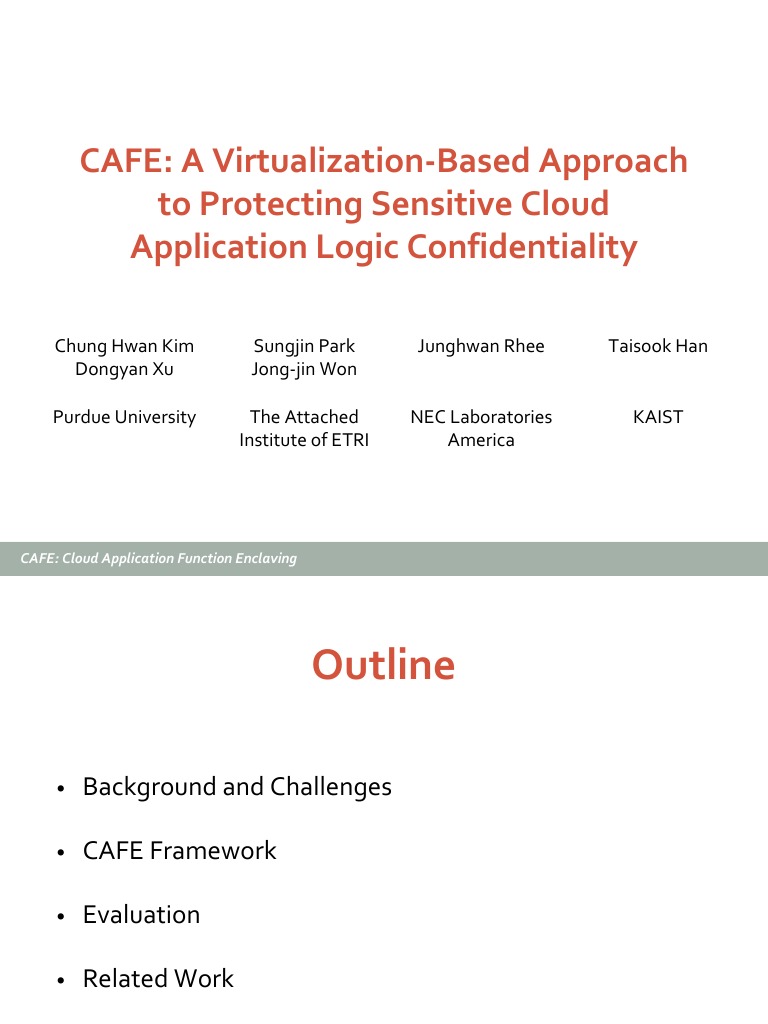 Asiaccs15 Cafe Slides | PDF | Cloud Computing | Application Software