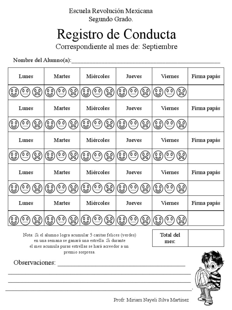 Registro de Conducta | PDF | Bienestar