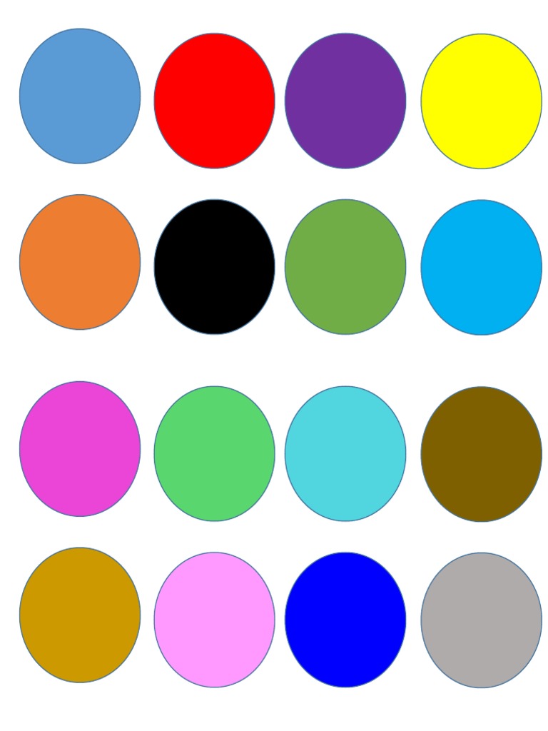 Hojas de Circulos de Colores | PDF