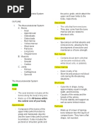 Anatomy - & - Physiology Cheat Sheet | PDF | Bone | Skin