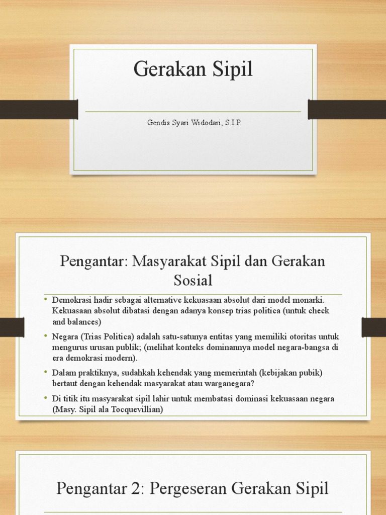 Gerakan Sipil | PDF | Politik