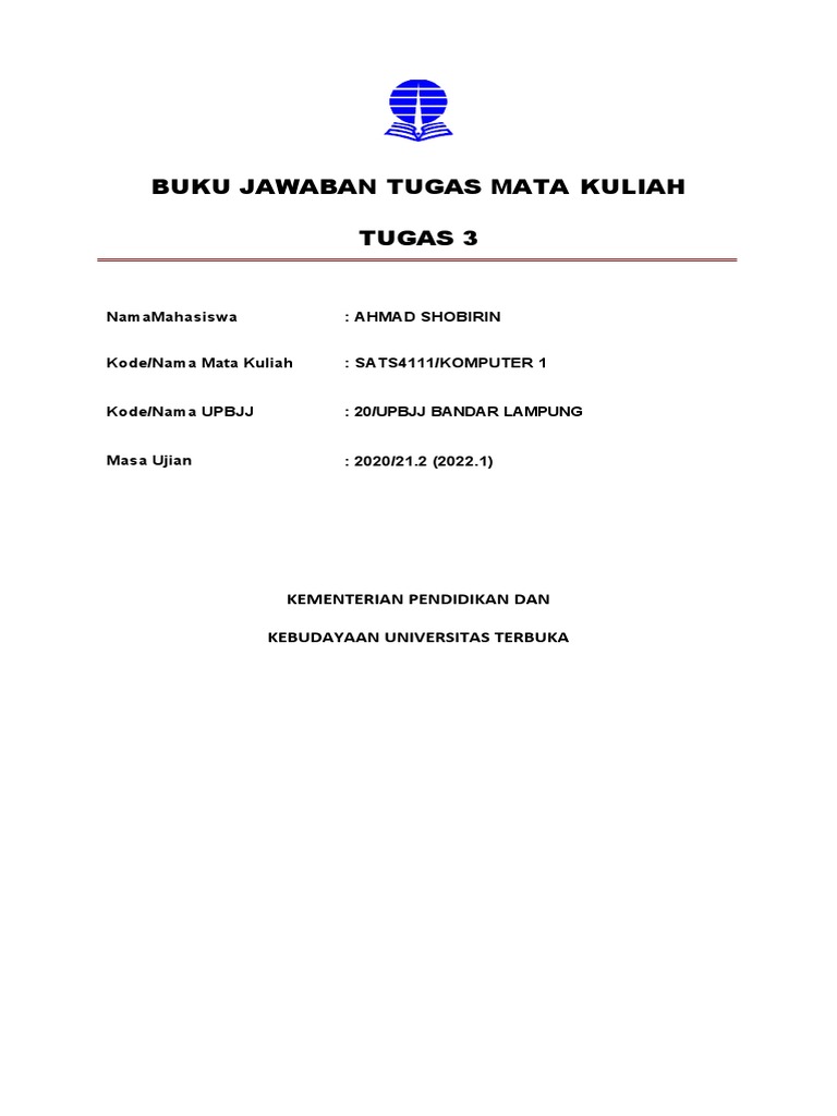 Tugas 3 TMK Komputer 1 Ahmad | PDF | Metode & Bahan Ajar | Komputer