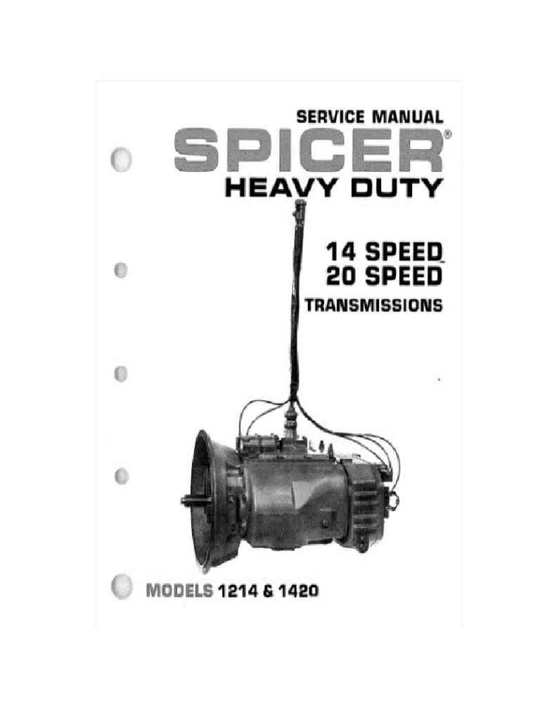 Relacion de Transmicion Spicer 14 Velocidades | PDF