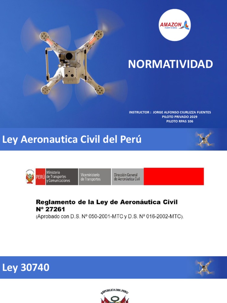 01 - Normatividad | PDF | Vehículo aéreo no tripulado | Aeronave
