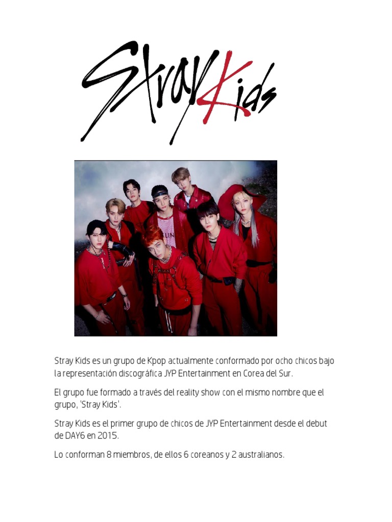 Biografía y Trayectoria de Stray Kids | PDF | Industria de la música ...