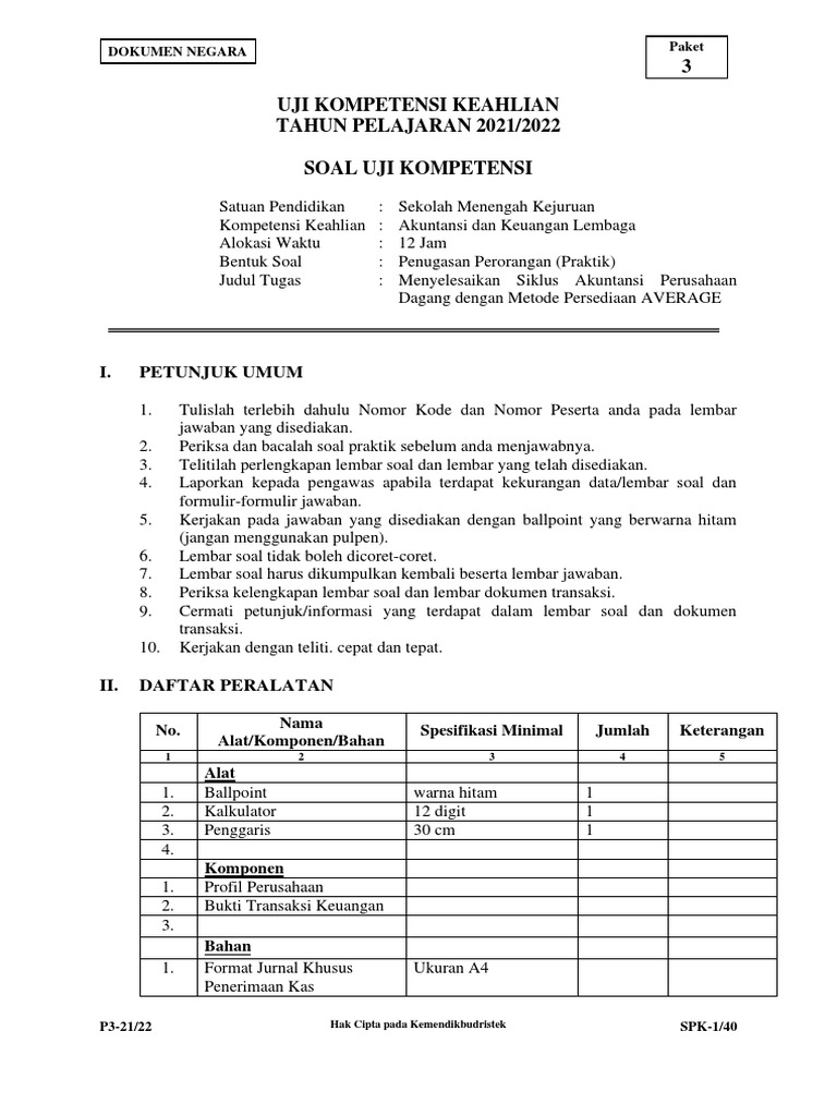 Contoh Soal Kasus PT. Jaya Tama | PDF