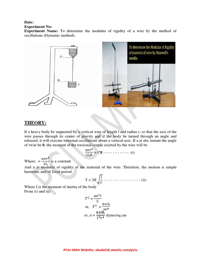 Dynamic Method | PDF | Rotation Around A Fixed Axis | Stiffness