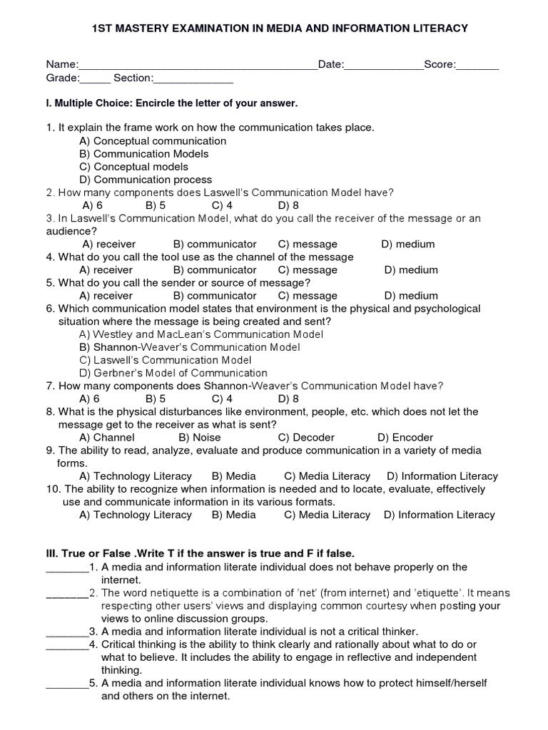 Understanding Communication Models: An Analysis of Laswell's and ...