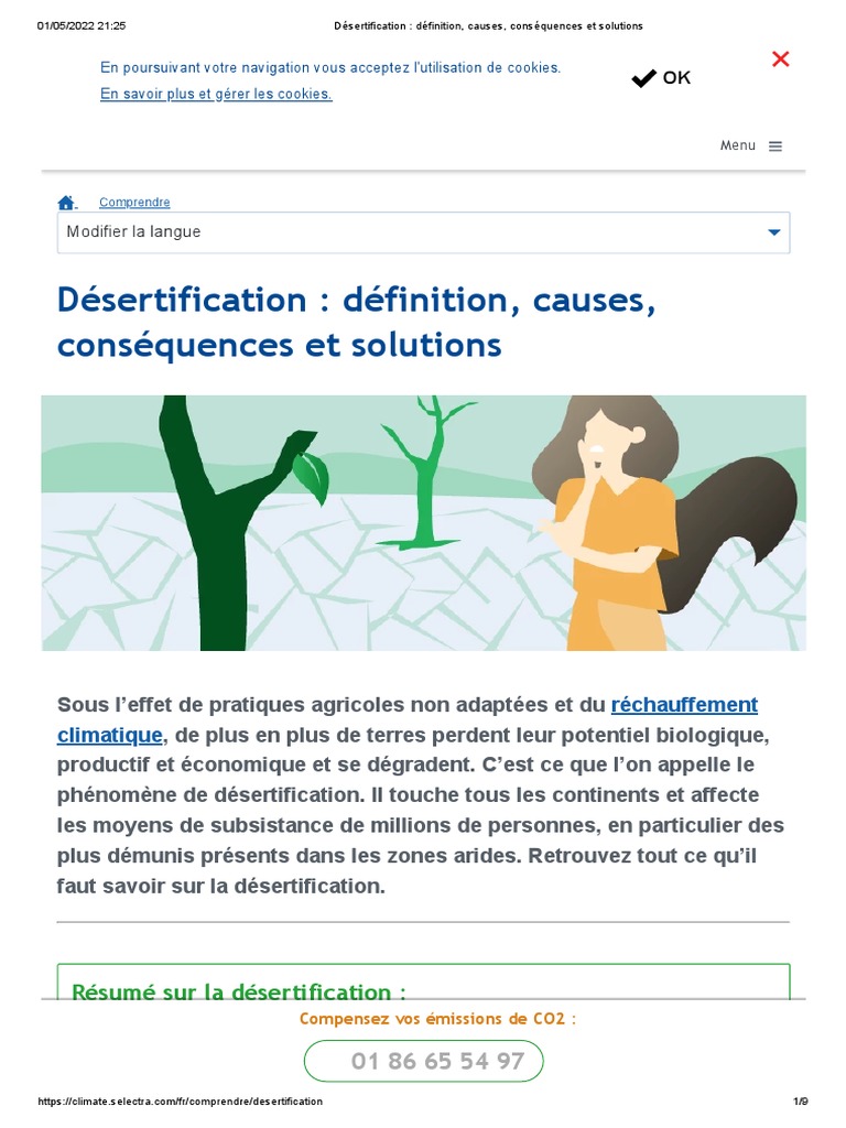 Désertification - Définition, Causes, Conséquences Et Solutions | PDF ...