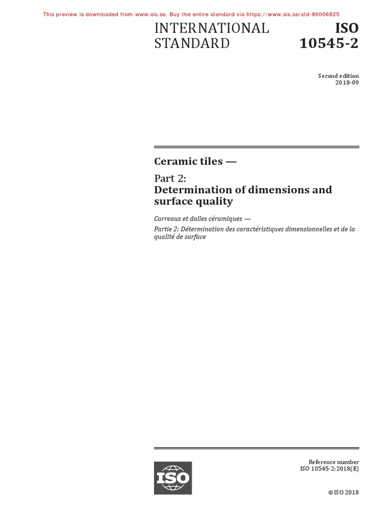Iso 10545 2 2018 en PDF | PDF | International Organization For ...