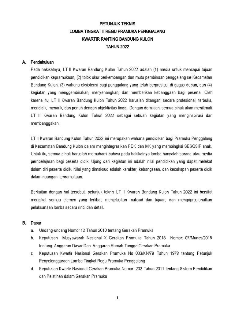 Juknis LT 2 2022 | PDF