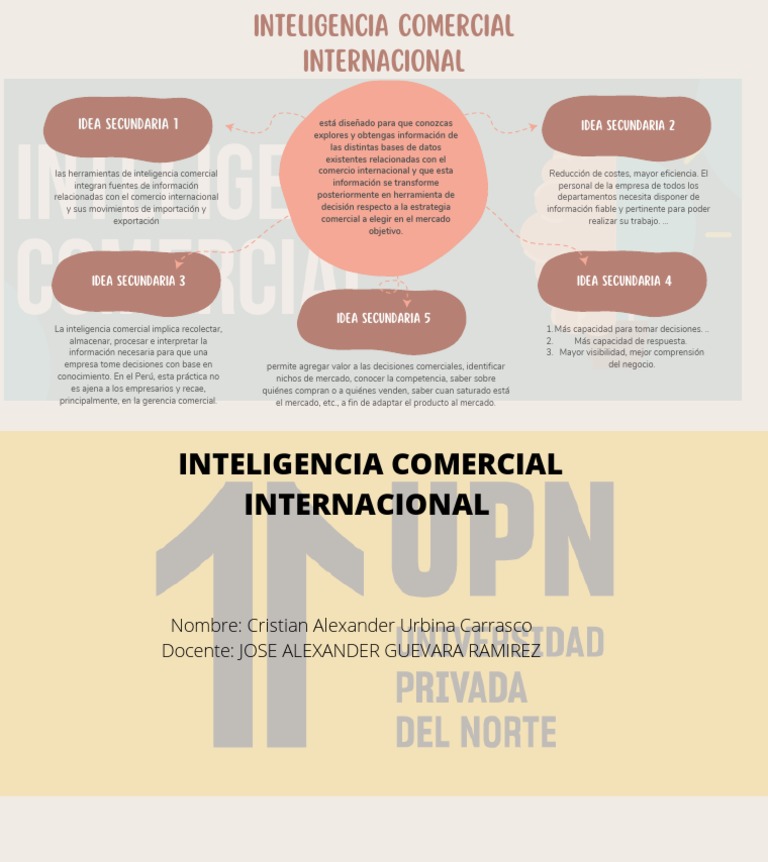 Mapa Mental Sobre Inteligencia Comercial Internacional Pdf Mercado