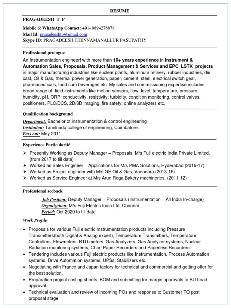 Resume | PDF | Programmable Logic Controller | Instrumentation