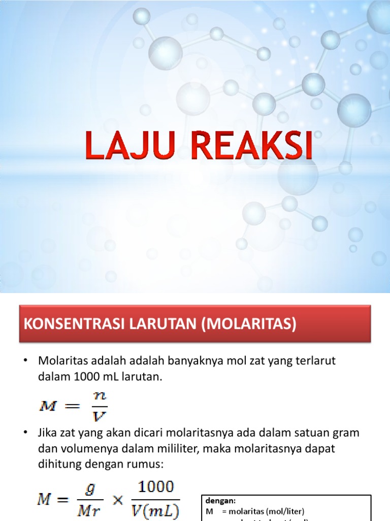 Laju Reaksi 1 | PDF