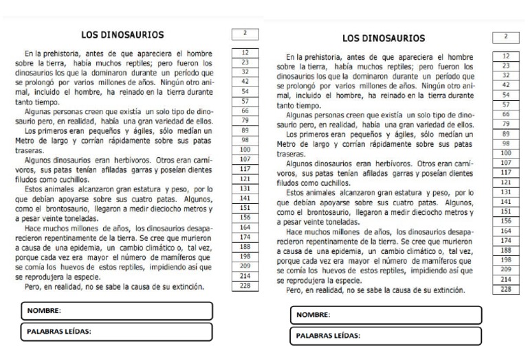 Velocidad Lectora | PDF