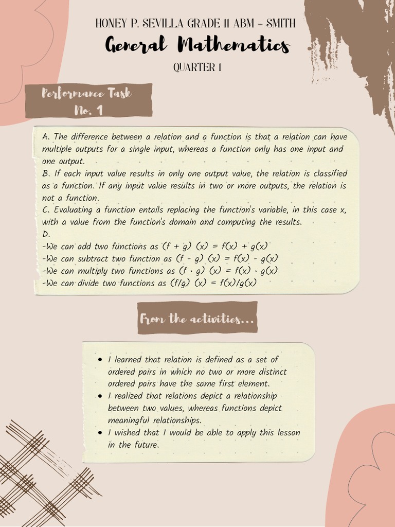 Gen Math Q1 - PT1 | PDF