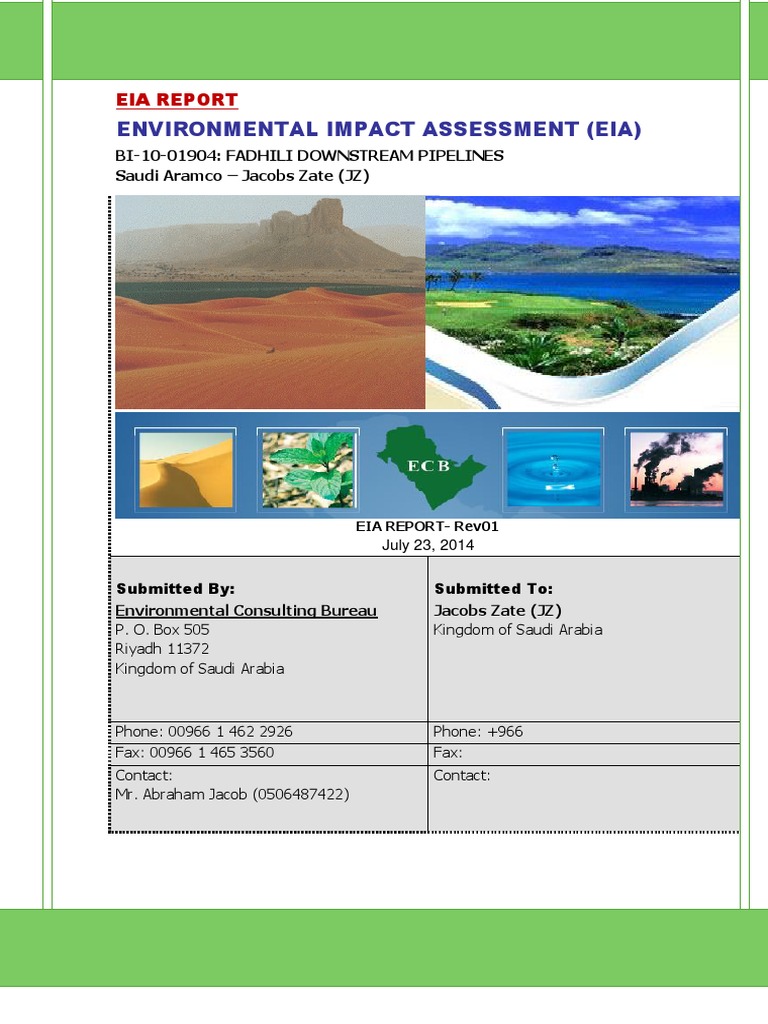 Bi-10-01904 - Eia Report | PDF | Environmental Impact Assessment ...