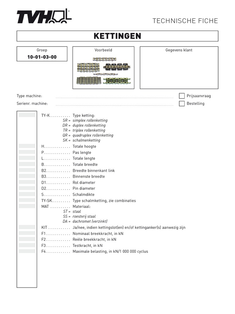 Technical Sheet NL Kettingen | PDF