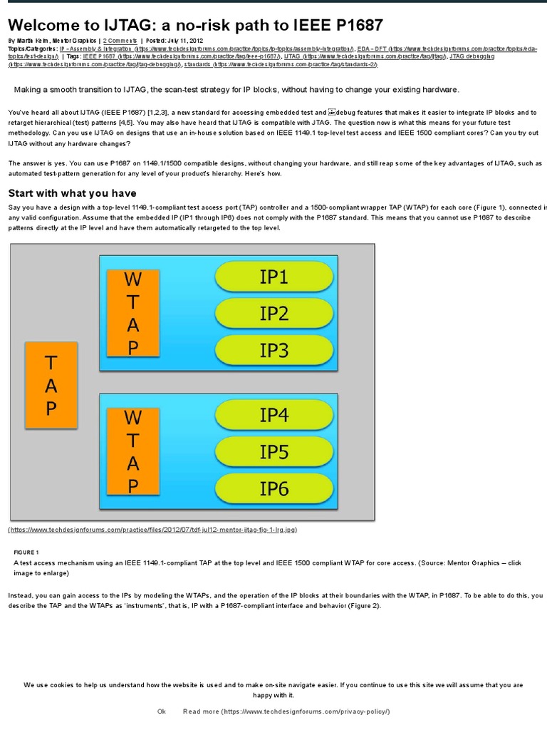 IJTAG: Transitioning to IEEE P1687 | PDF | Internet Protocols ...