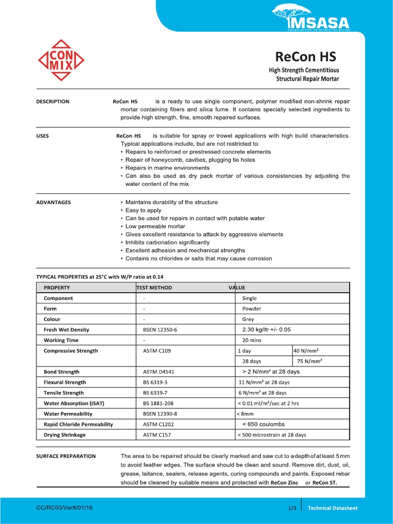 ReCon HS Msasa | PDF