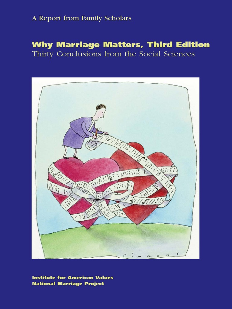 Why Marriage Matters | PDF | Cohabitation | Family