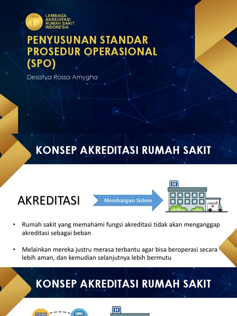 Panduan Penyusunan SPO Rumah Sakit | PDF