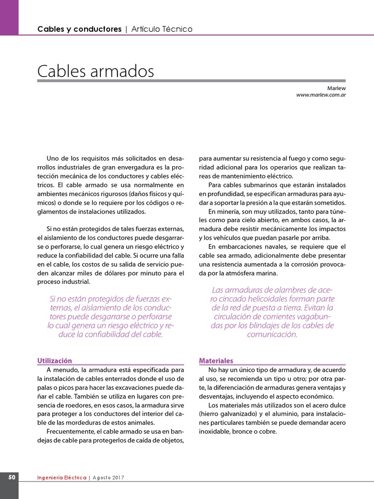 Ie323 Marlew Cables Armados | PDF | Acero | Resistor
