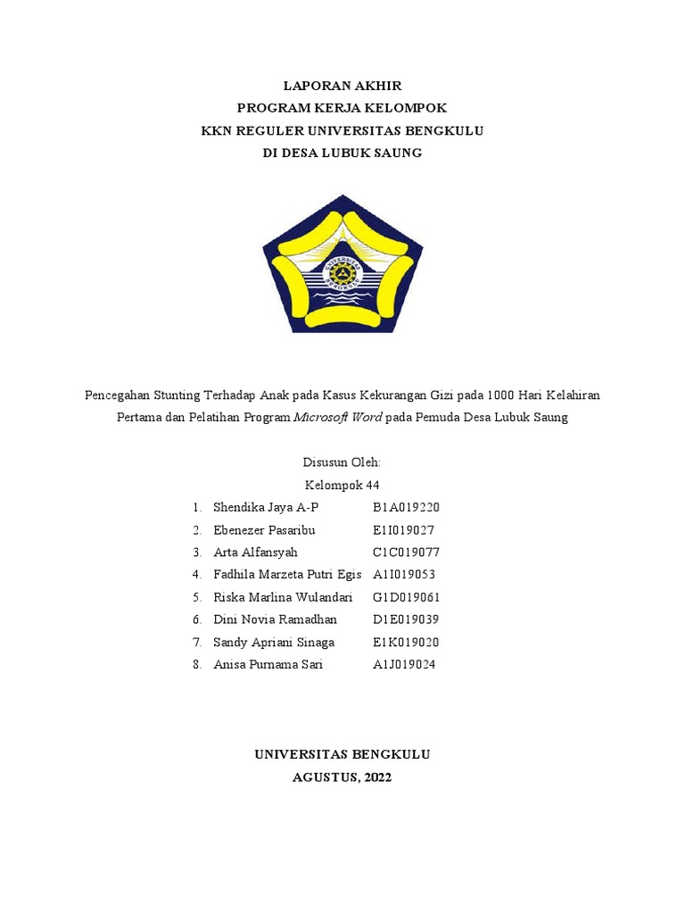 Laporan Akhir Kelompok 44-1 | PDF