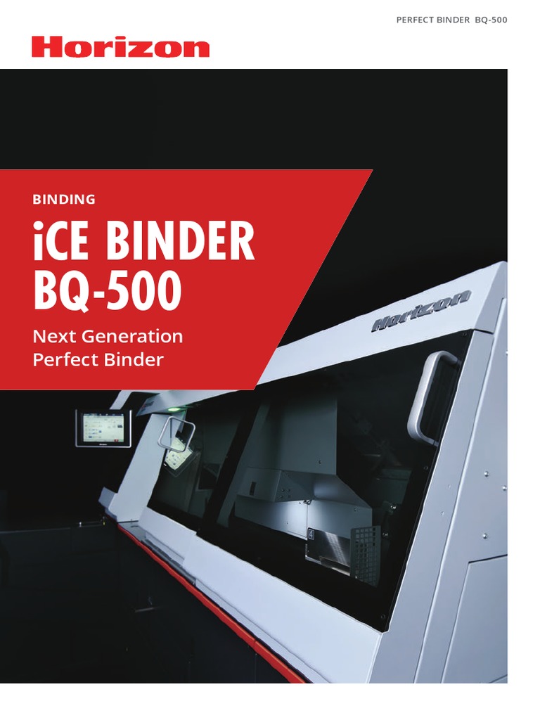 Ice Binder BQ-500: Next Generation Perfect Binder | PDF | Books ...