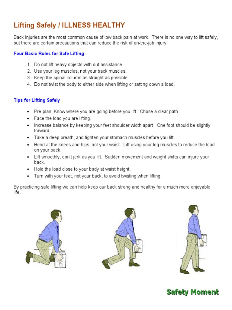 Lifting Safely | PDF