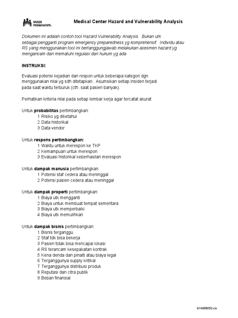 Hazard Vulnerability Analysis HVA 2022 | PDF